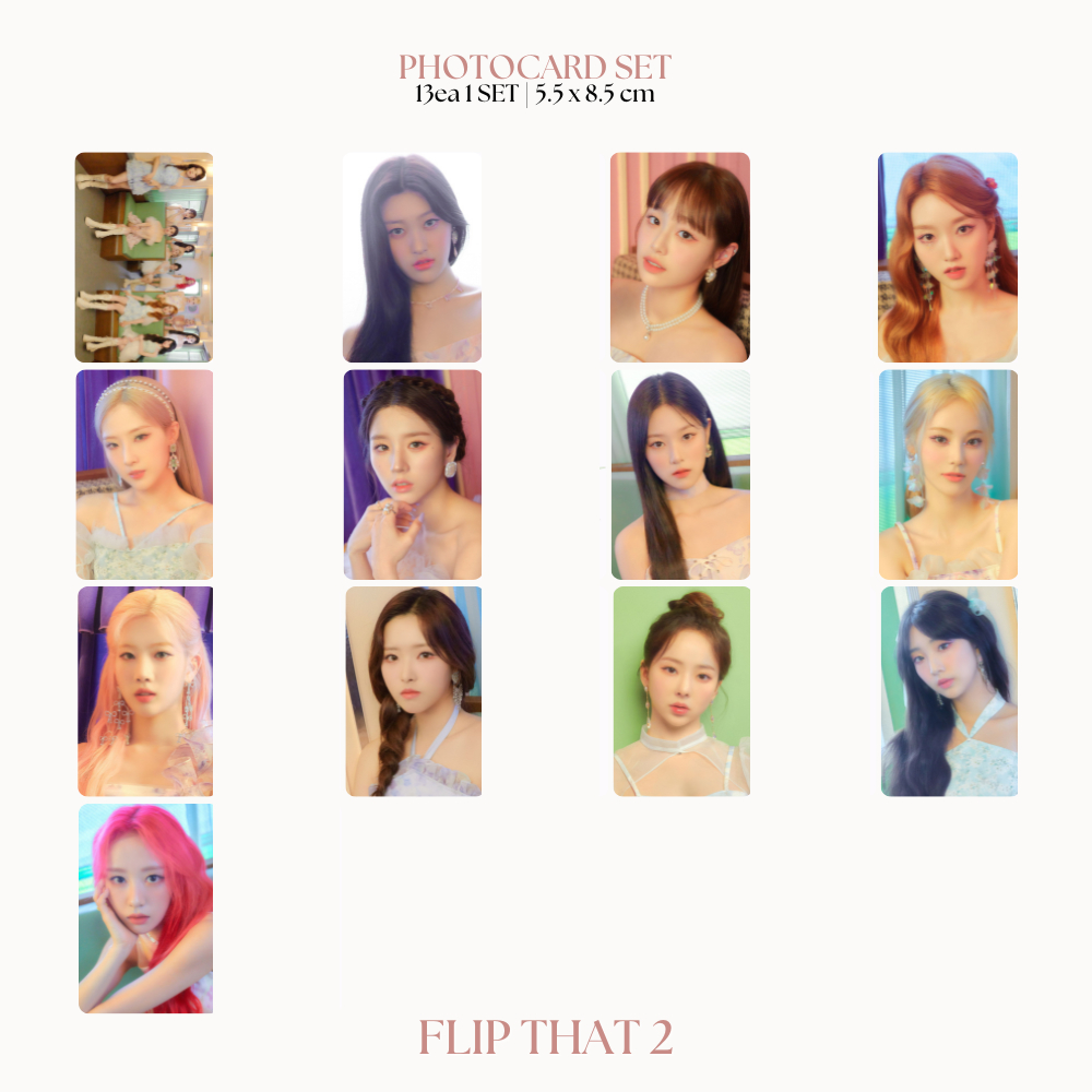 Jual PHOTOCARD LOONA FLIP THAT (ISI 13 PCS + LAMINASI 2 SISI) TANDA ...