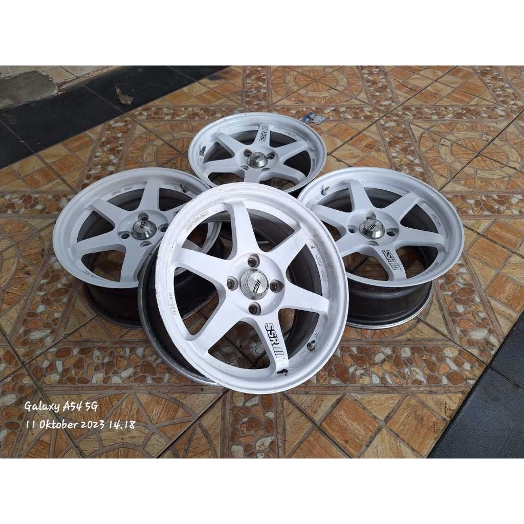Jual Velg Mobil Bekas Ring 15 Lubang 4 SSR R15X7 HX100 ET34 | Shopee Indonesia