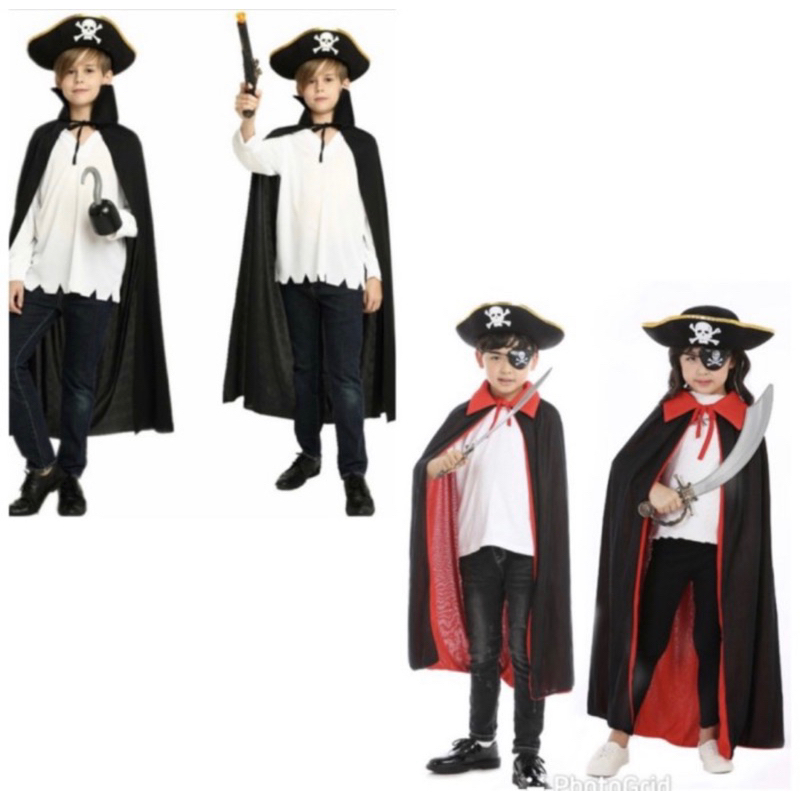 Jual jubah bajak laut | pirate cape costume halloween | kostum jubah ...
