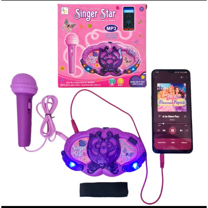 Jual Singer star Mp3 player lampu dan mainan musik anak mainan ...
