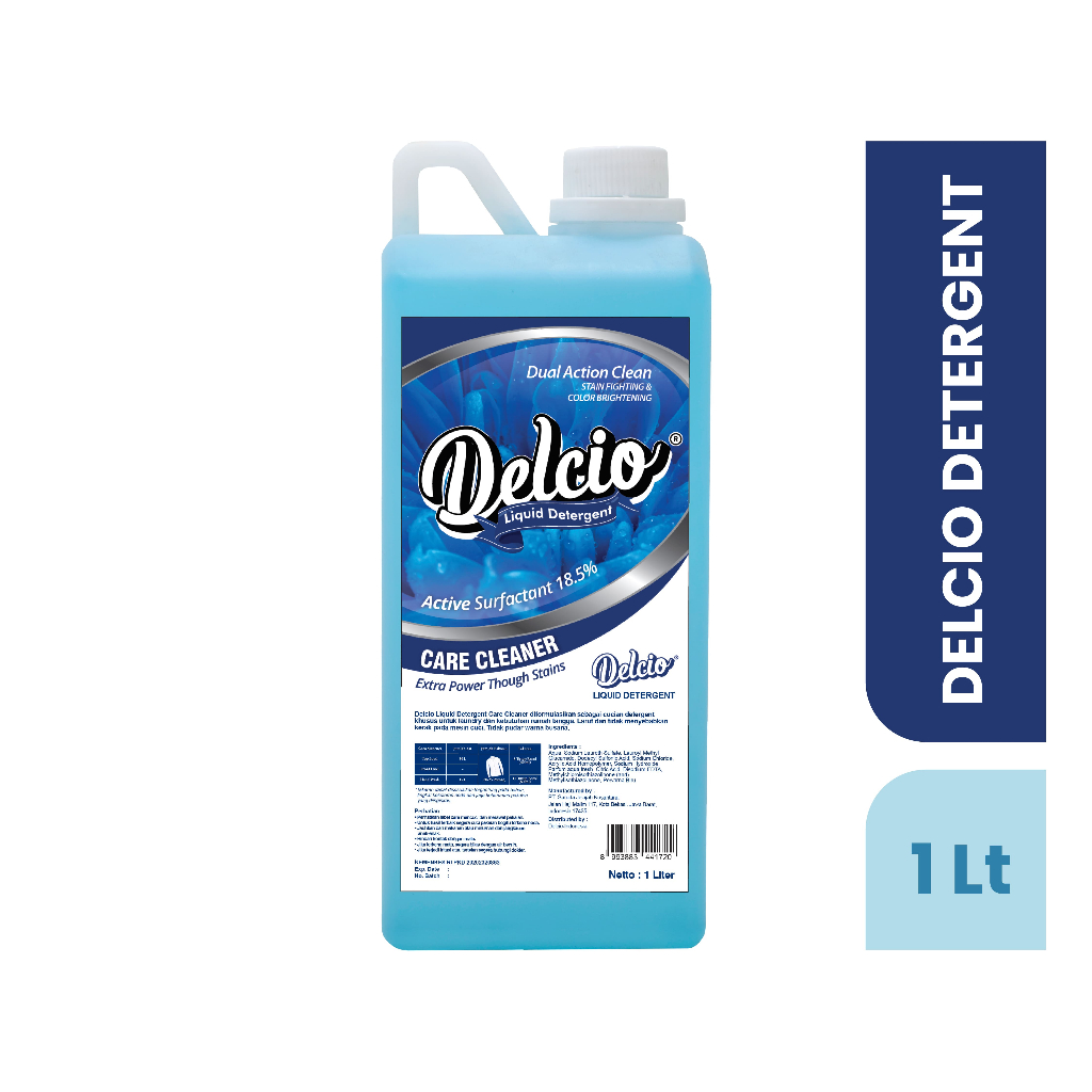 Jual Delcio Deterjen Cair Laundry Antibakteri Liquid Detergent 1 LITER ...
