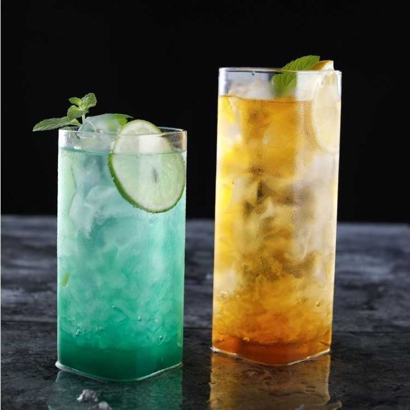 Jual SALE- Gelas Kaca Kotak Juice Aesthetic Square Glass Gelas Kaca Borosilikat Estetik ...