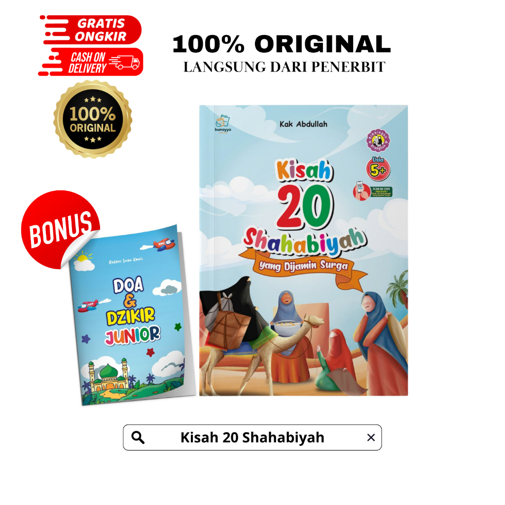Jual Buku Anak Kisah 20 Shahabiyah Nabi Yang Dijamin Surga Soft Cover ...