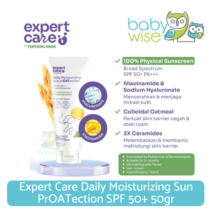 Jual Expert Care Daily Moisturizing Sun PrOATection SPF 50+ - Sunscreen Wajah | Shopee Indonesia