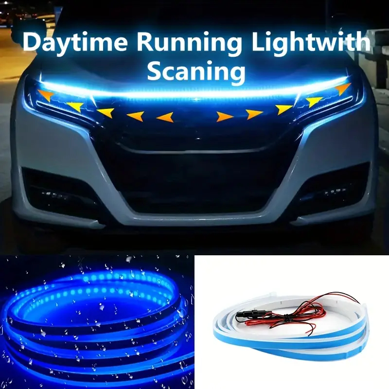 Jual Lampu Led Mobil Strip Untuk Kap Mobil Fleksibel Daytime Running ...