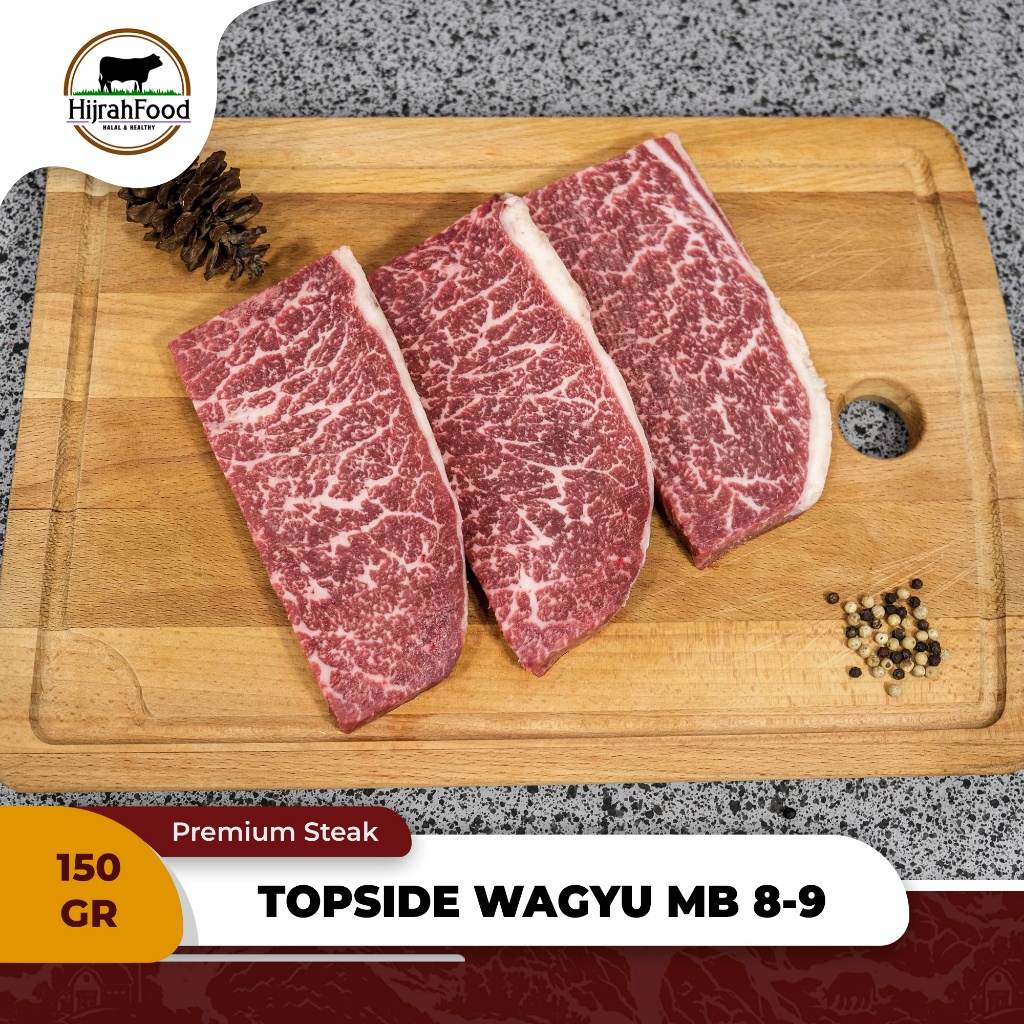 Jual Hijrahfood Topside Beef Wagyu Steak MB 8-9 / MB 6-7 AUS - Daging ...