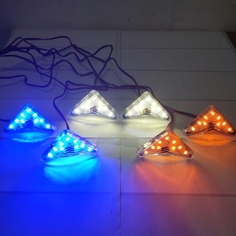 Jual Lampu Sein Sen Model Segitiga Mini Universal Untuk Semua | Shopee Indonesia