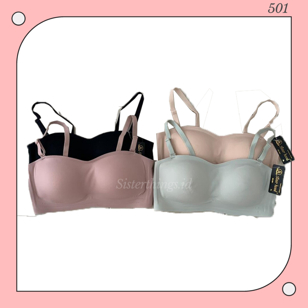 Jual SISTERHOOD 501 BRA SEAMLESS BUSA TIPIS TANPA KAWAT MODEL KEMBEN ...