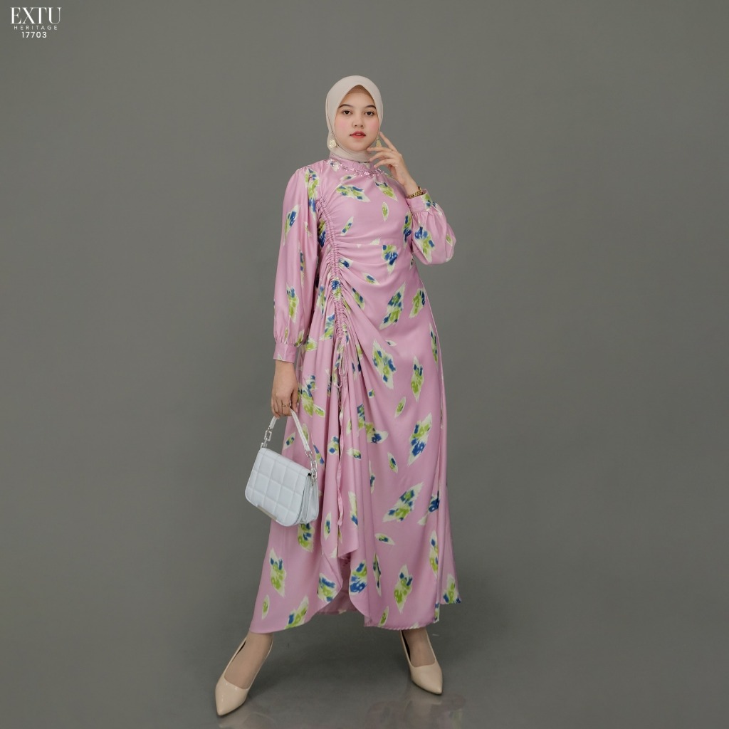 Jual EXTU HERITAGE MAXI DRESS MUSLIMAH SERUT (17703) | Shopee Indonesia