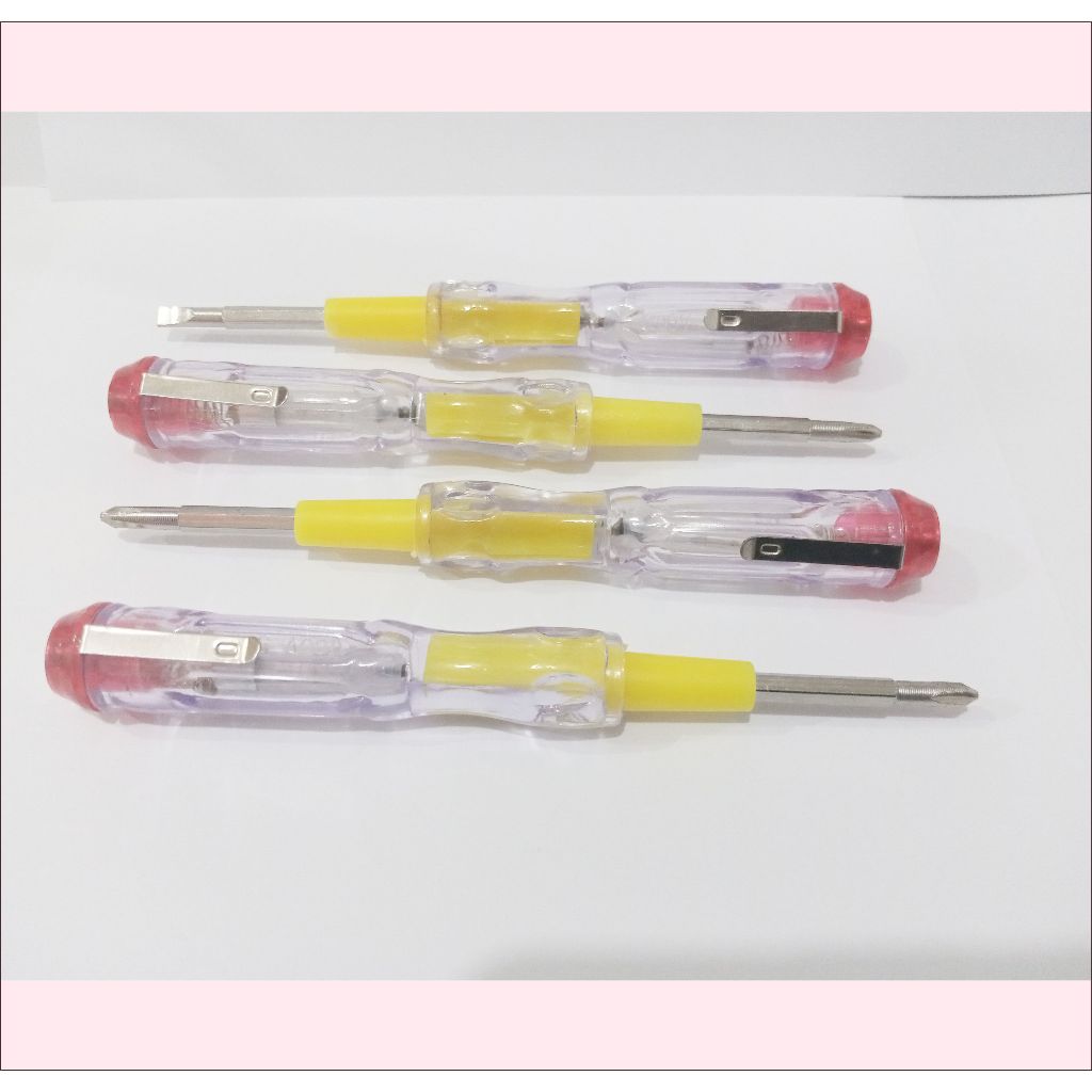 Jual Obeng Test Pen Serbaguna 2In1. Obeng Plus Minus, Obeng LIstrik 2 ...