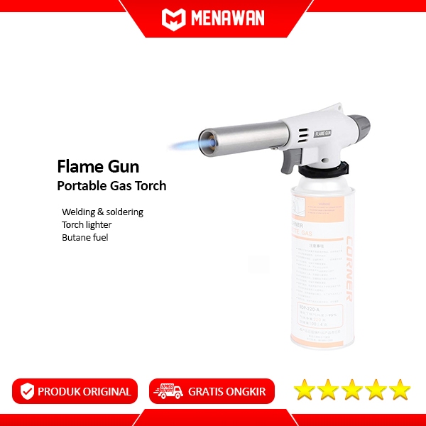Jual Flame Gun Butane Torch Lighter Blow Torch Kepala Korek Api Tabung Gas Butane Serbaguna ...