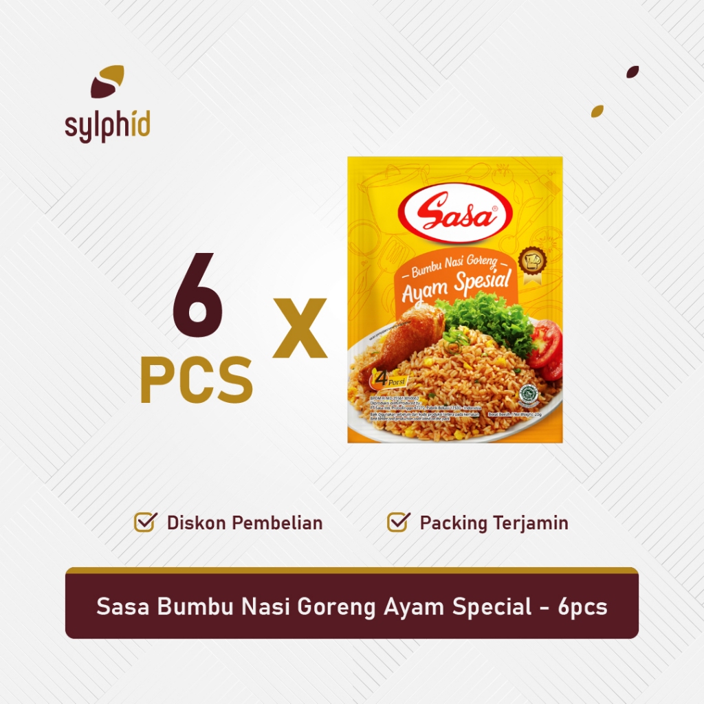 Jual Sasa Nasi Goreng Ayam Spesial 20 gram / Bumbu Masak Dapur Instan ...