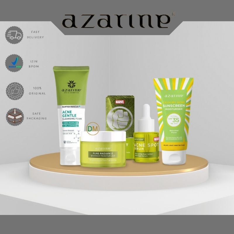 Jual AZARINE ACNE SERIES 4IN1 PAKET / Perawatan Wajah | Shopee Indonesia