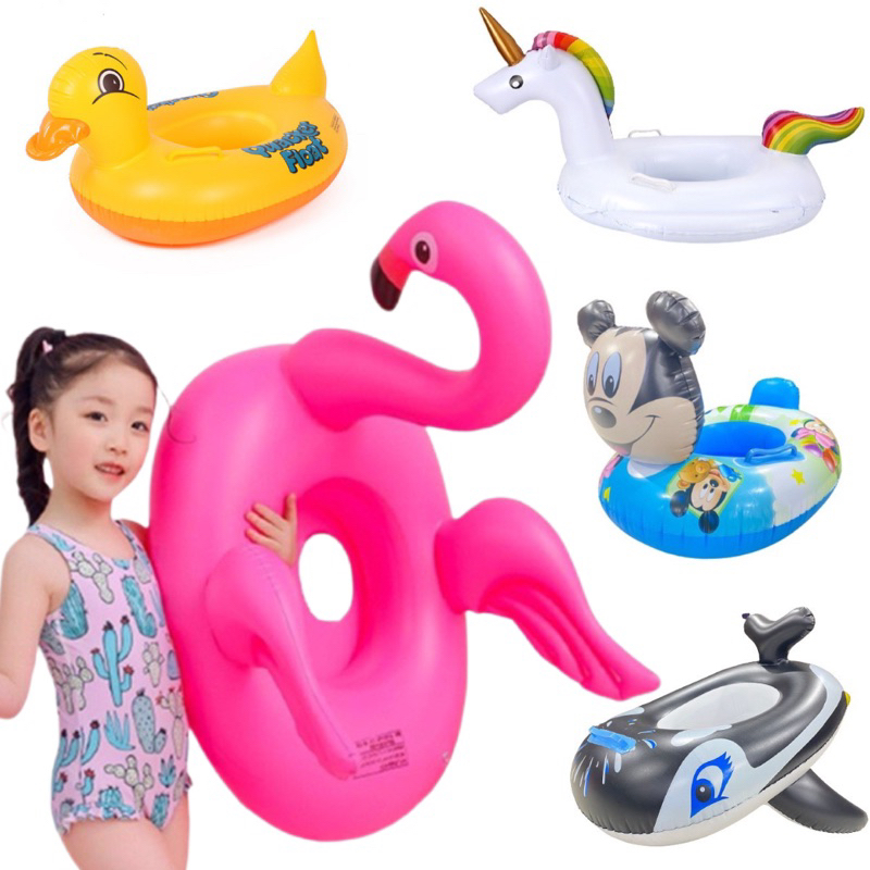 Jual Ban Renang Anak Duduk Ada Penahan Badan Karakter Quacker Float ...
