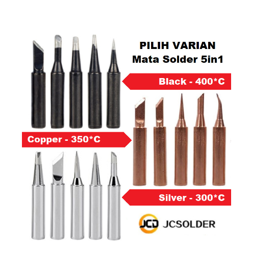 Jual Set 5 in 1 Mata Solder Station Tool 936 936A 900M 908S Ujung Tip Head | Shopee Indonesia