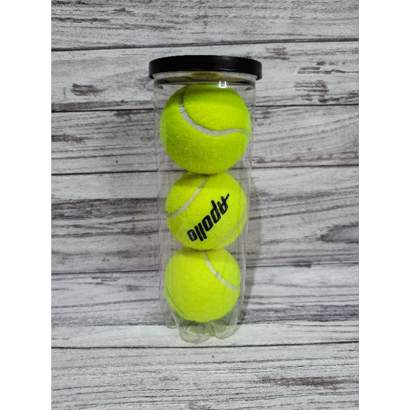 Jual Bola Tenis Lapangan Apollo Isi 3 Original | Shopee Indonesia