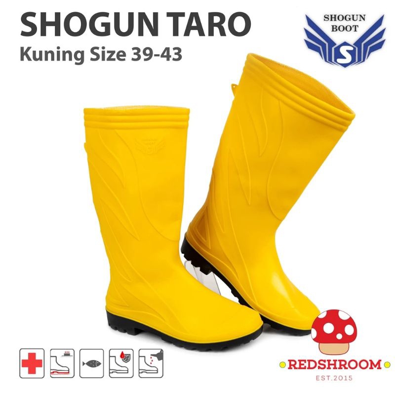 Jual Sepatu Boots Kuning Shogun Taro APD Kontruksi Proyek Perkebunan ...