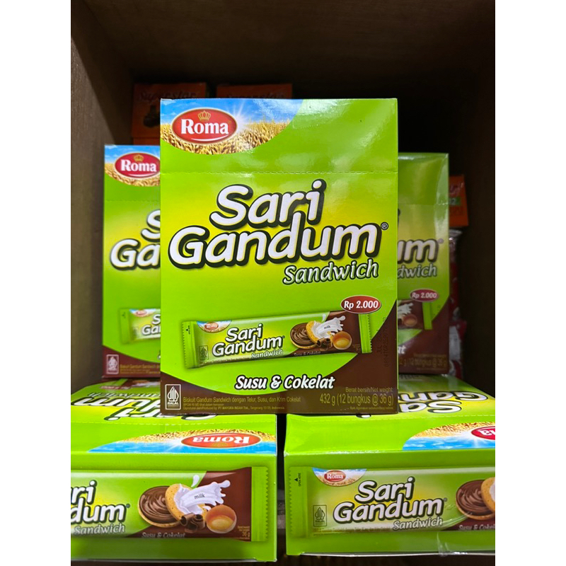 Jual roma sari gandum 12pcs dalam 1box | Shopee Indonesia