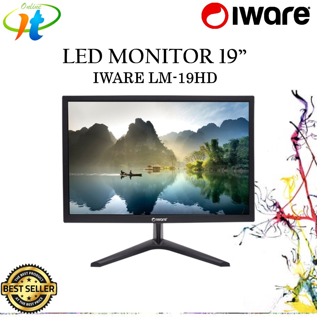 Jual LED Display Monitor HD Resolusi 19 Inc Wide Screen Iware LM19HD LM ...