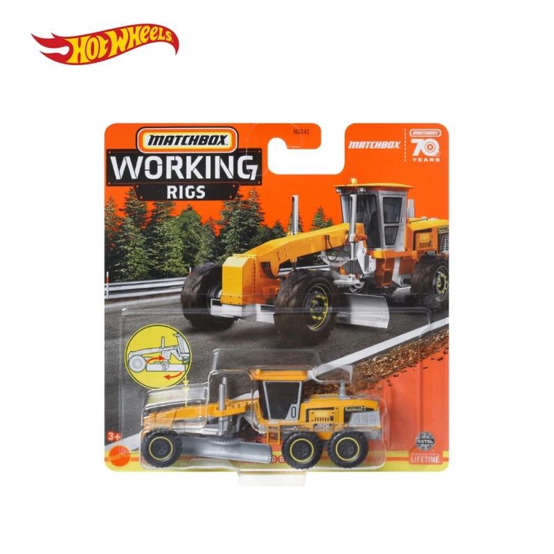 Jual MatchBox Working Rigs Excavator Road Grader Mainan Anak Mobil ...