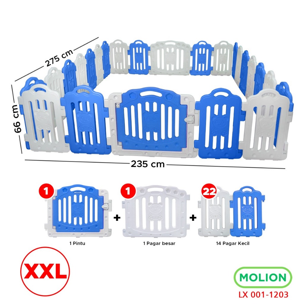 Jual Pagar Anak Pagar Bayi Pagar Mainan Anak Bayi Baby Fence Lengkap ...