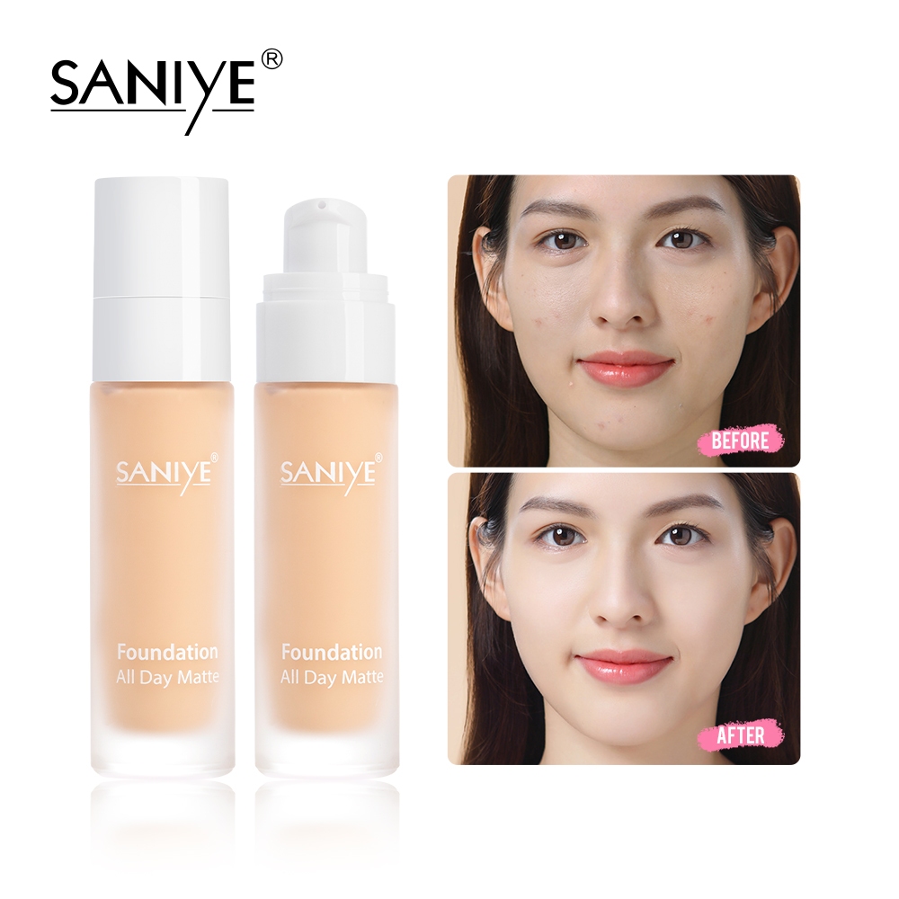 Jual SANIYE Matte Liquid Foundation Tahan Lama Color Corrector ...