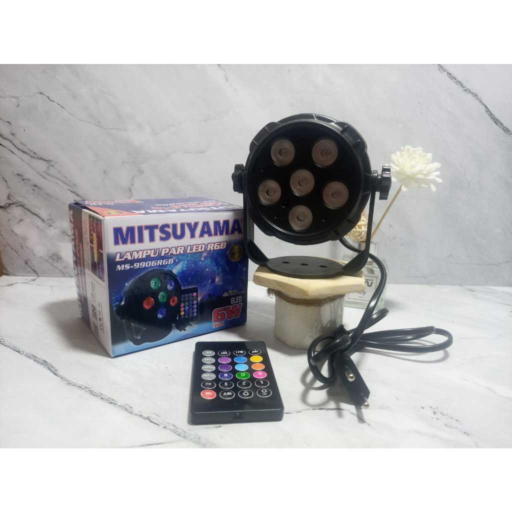 Jual Lampu LAMPU PAR LED RGB MS-9906RGB 6W Mitsuyama LED Mini Party ...