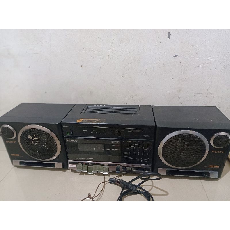 Jual Radio Cassete Speaker Sony CFS1110s CFS 1110 S Boombox | Shopee ...