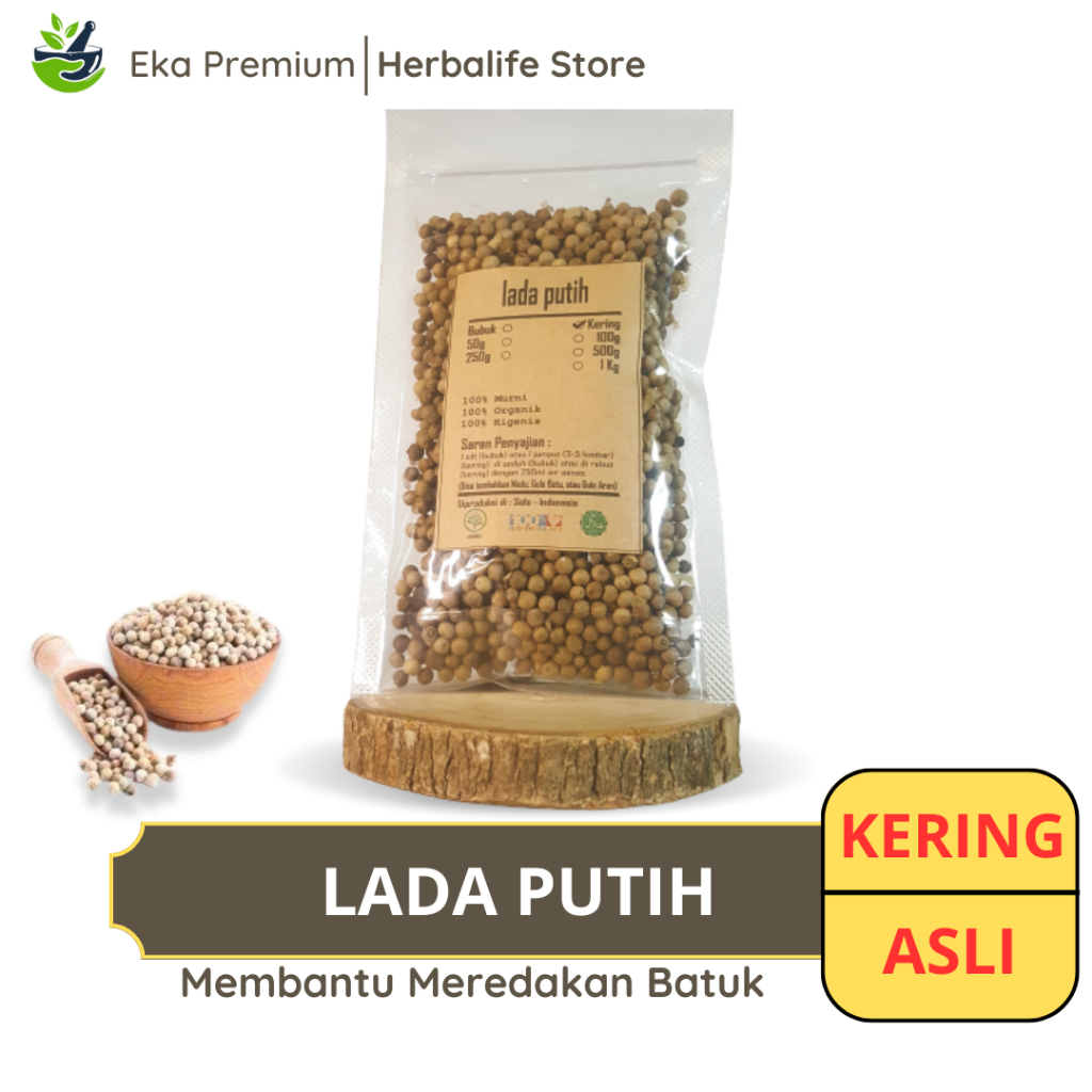Jual LADA PUTIH KERING Merica Ramuan Rempah Herbal Asli Bumbu Dapur ...