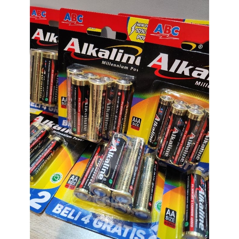 Jual battery / baterai ABC Alkaline AA / AAA | Shopee Indonesia