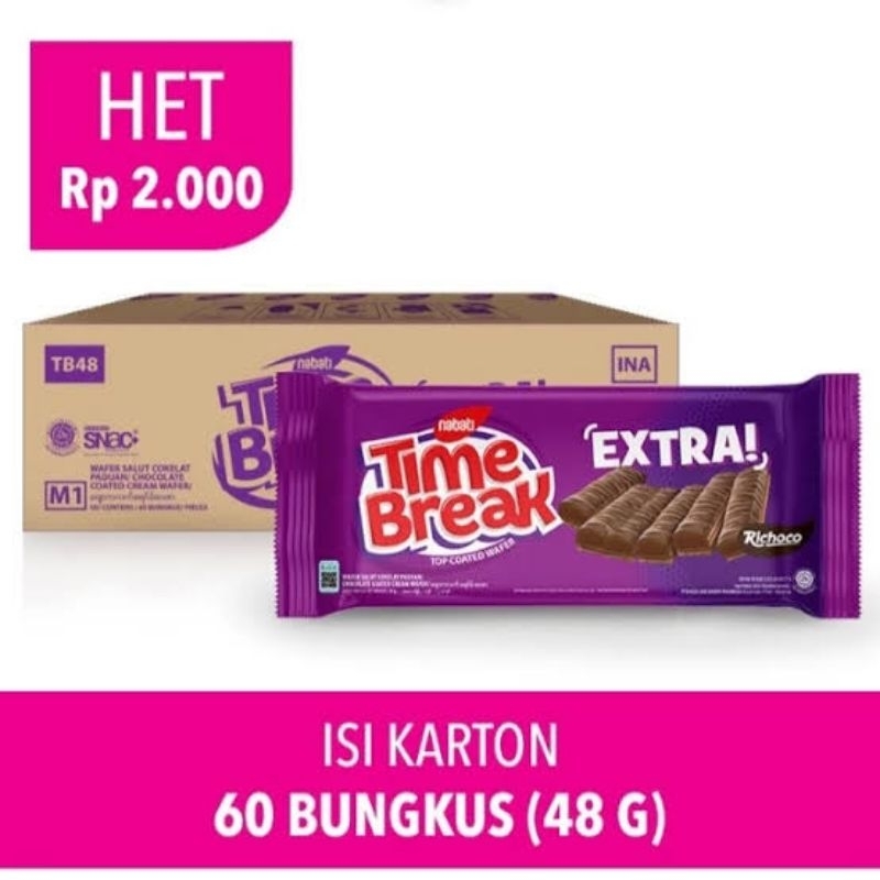 Jual Time Break 1 dus/karton isi 6pak | Shopee Indonesia