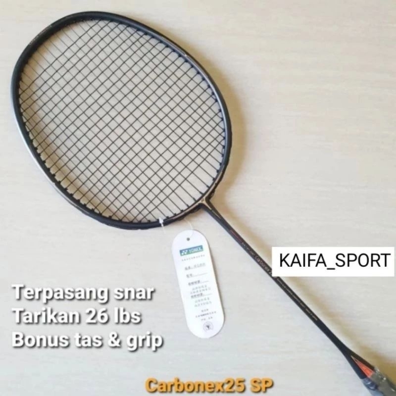 Jual RAKET BADMINTON CARBONEX 21SP & 25SP TENSION 26 LBS | Shopee Indonesia