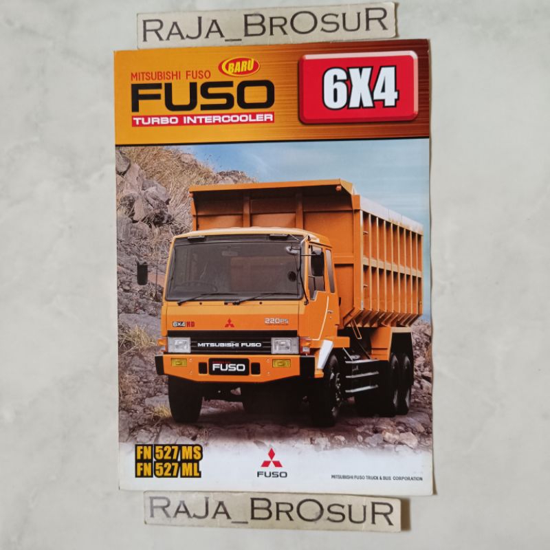 Jual Poster brosur katalog leaflet Mitsubishi Fuso FN 527 FN527 MS/FN 527 FN527 ML 220 PS 6x4 HD ...