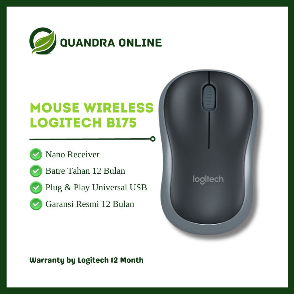 Jual Logitech B175 Wireless Mouse Original | Shopee Indonesia