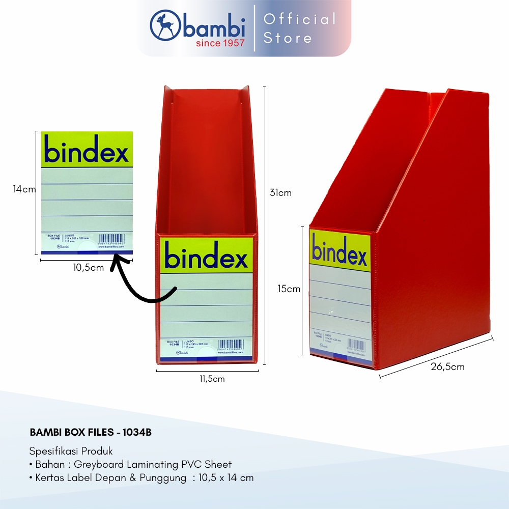 Jual Bindex Box File Magazine All Color Super Big Size 115 mm - 1034B ...