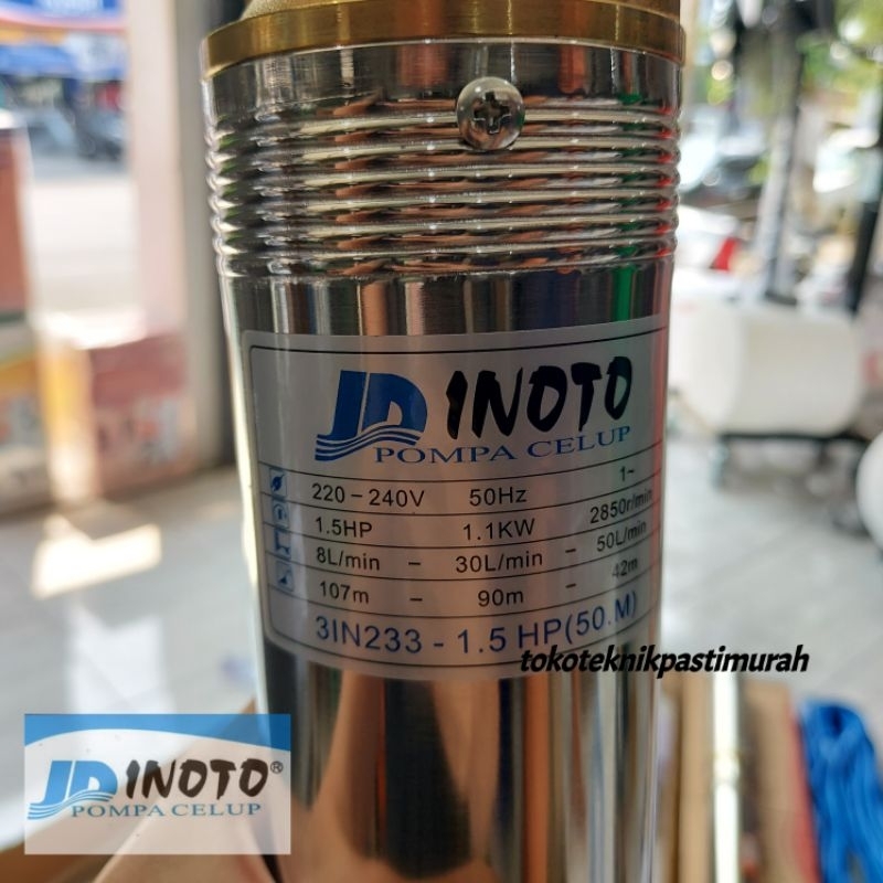 Jual pompa Submersible sible sibel inoto 3in 3" 1.5hp pompa celup ...
