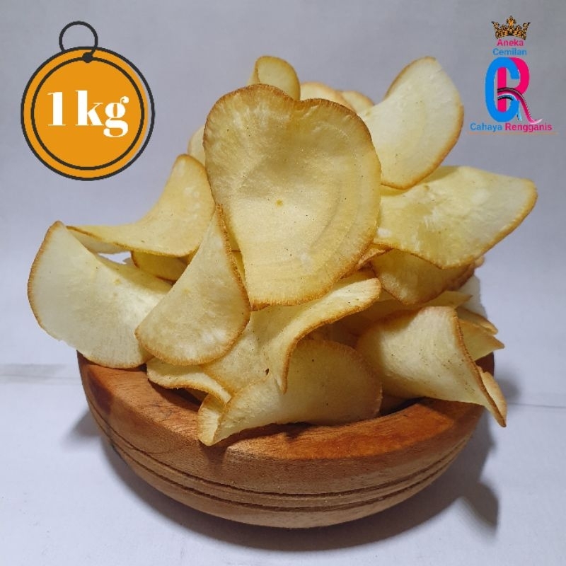 Jual Snack Cemilan Keripik Singkong Rasa Asin Original 1kg | Shopee ...