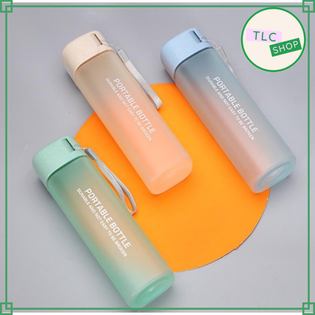 Jual Botol Air Minum Doff Portable 7681 Model Segi 420ML / Botol Minum ...