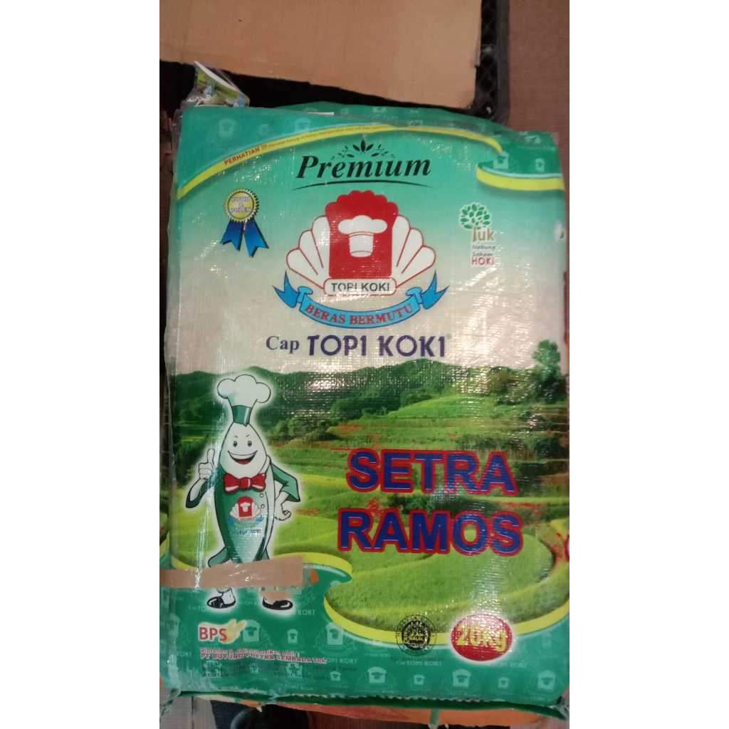 Jual Beras topi koki setra Ramos 20kg | Shopee Indonesia