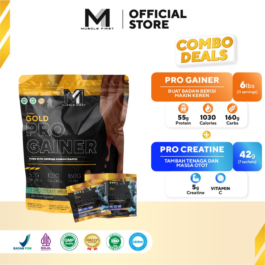 Jual [BUNDLE] MUSCLE FIRST Gainer 6Lbs + Creatine Box - Suplemen ...