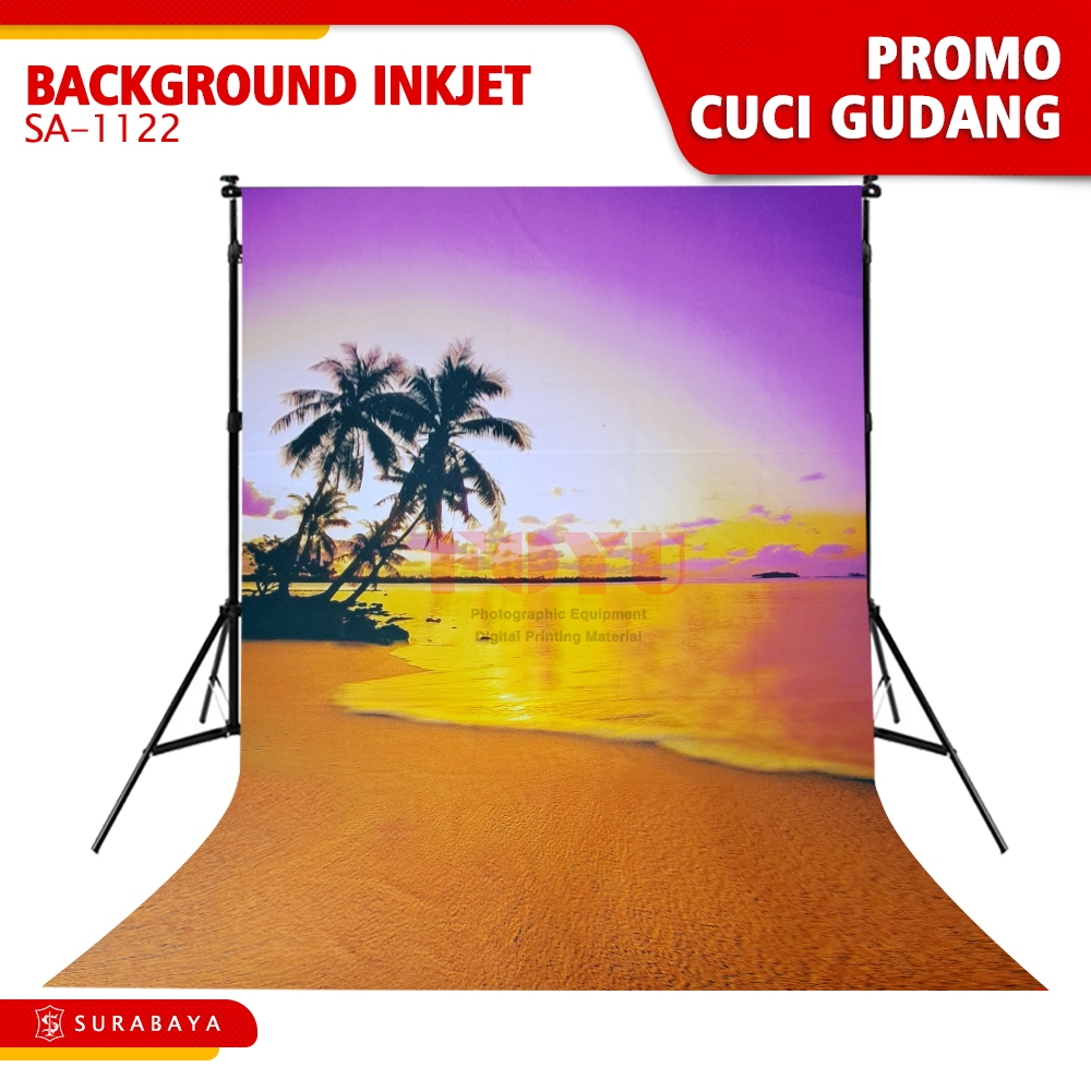 Jual Background Backdrop Foto Inkjet Printing Pemandangan Pantai Salju ...
