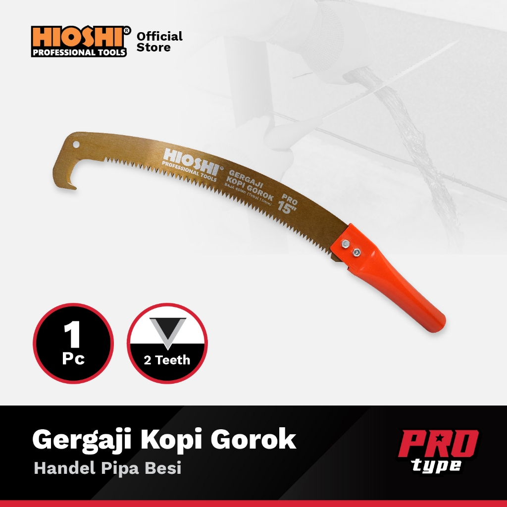 Jual HIOSHI /Gergaji Dahan/Pohon/Ranting/Kayu/Lengkung/Kopi/Gagang Pipa/15 Inch/37.5cm - PRO ...