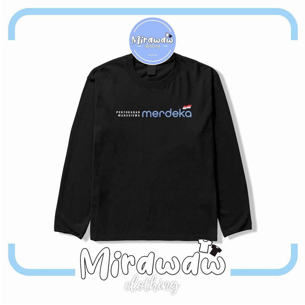 Jual Kaos Baju PMM Pertukaran Mahasiswa Merdeka Logo Lengan Panjang ...
