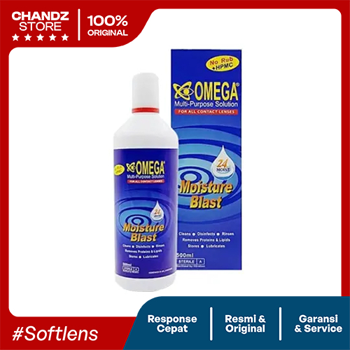 Jual Cairan Air Solution Pembersih atau Perendam Softlens OMEGA 500ml ...