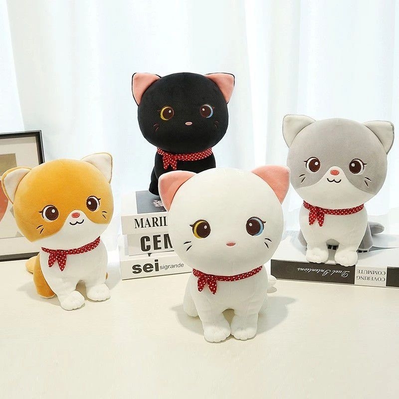 Jual Boneka kucing neko new ukuran 25cm bahan yelvo SNI | Shopee Indonesia