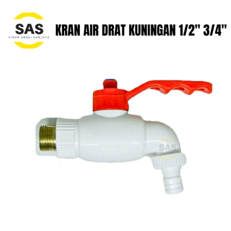 Jual [SAS] Keran Air Tembok Taman 1/2 3/4 / PVC Kran Plastik Jumbo 1/2 ...