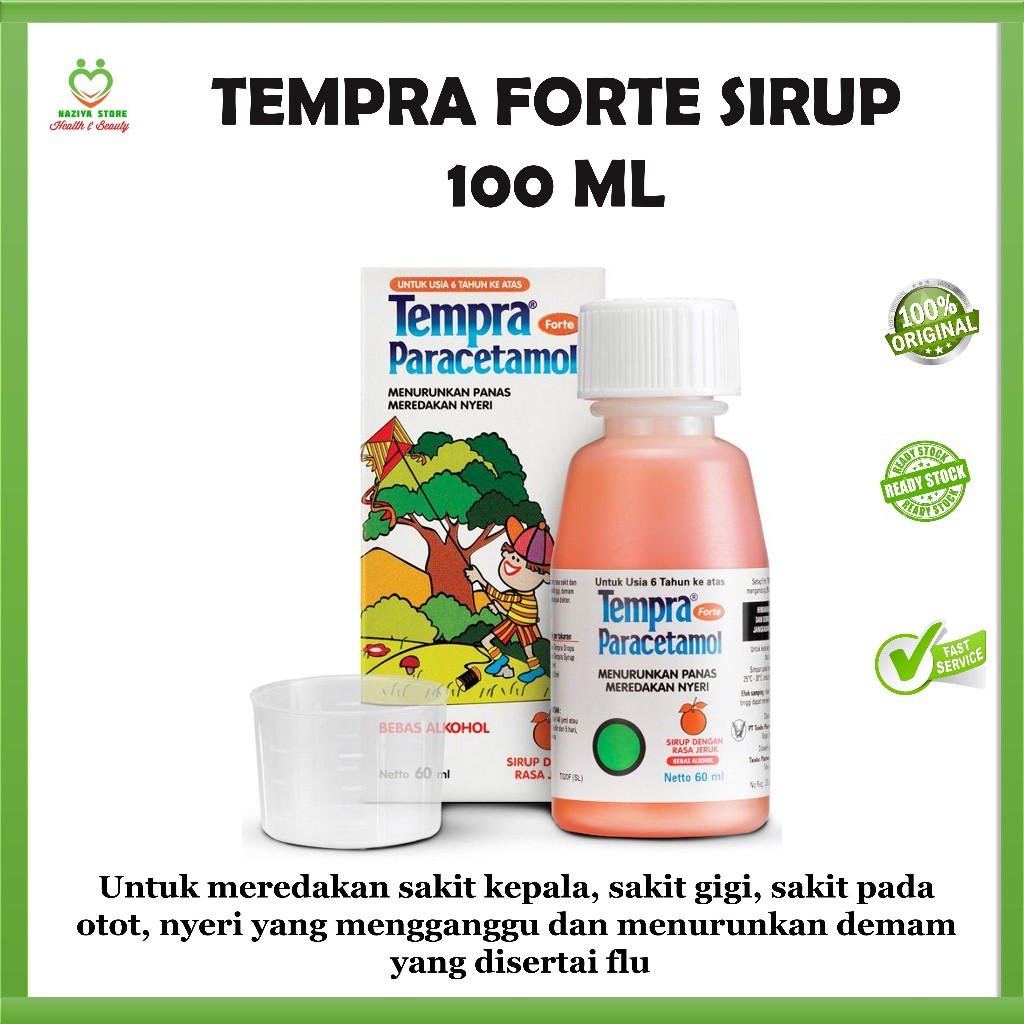 Jual TEMPRA FORTE SIRUP 60 ml Penurun Demam Anak Dan Meredakan Nyeri ...