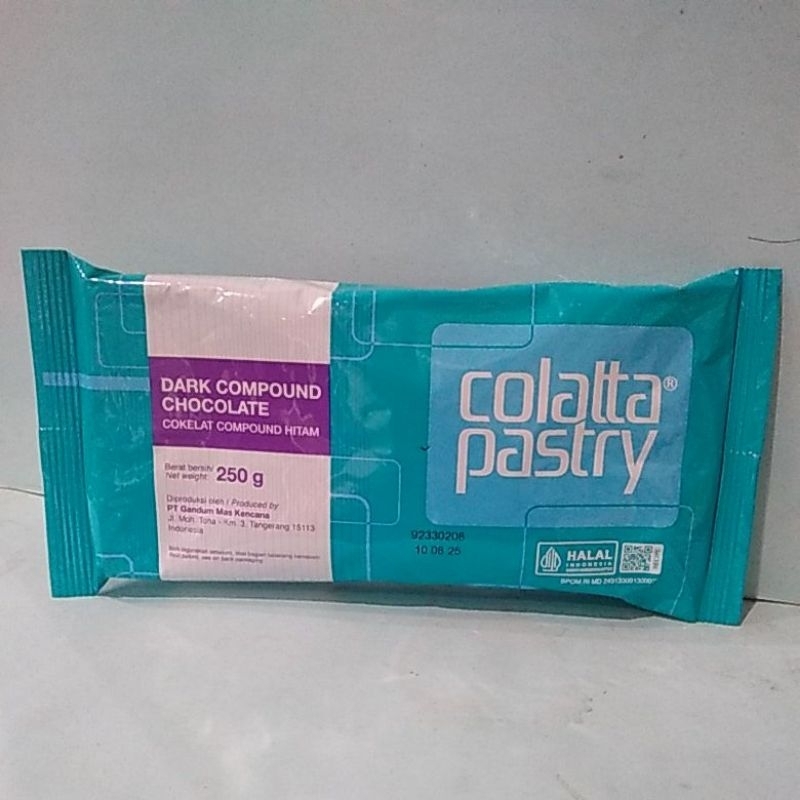 Jual COLATTA PASTRY DARK COMPOUND CHOCOLATE 250 GR | Shopee Indonesia