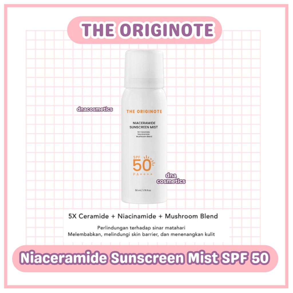 Jual THE ORIGINOTE Niaceramide Sunscreen Mist SPF 50 PA++++ / THE ...