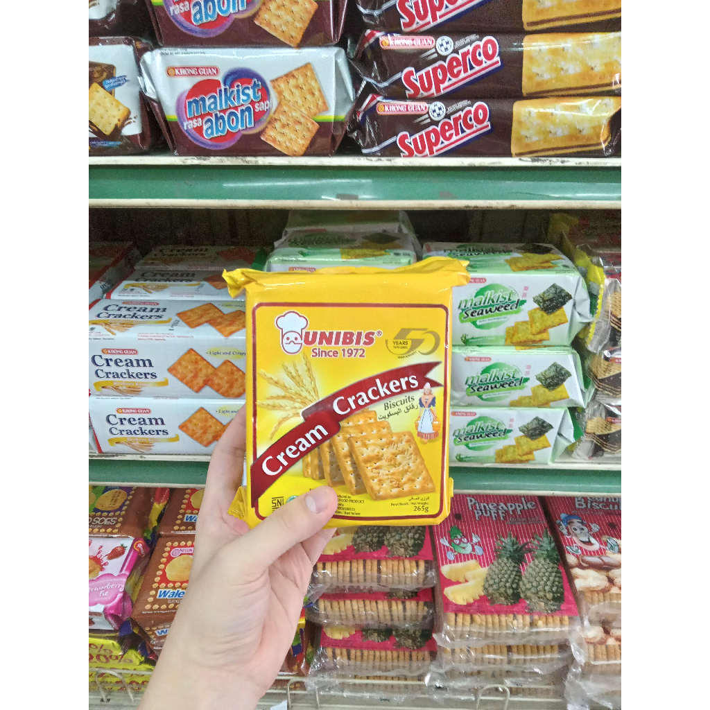 Jual UNIBIS SEE HONG PUFF SUGAR MALKIST CRACKERS GULA / UNIBIS CREAM ...